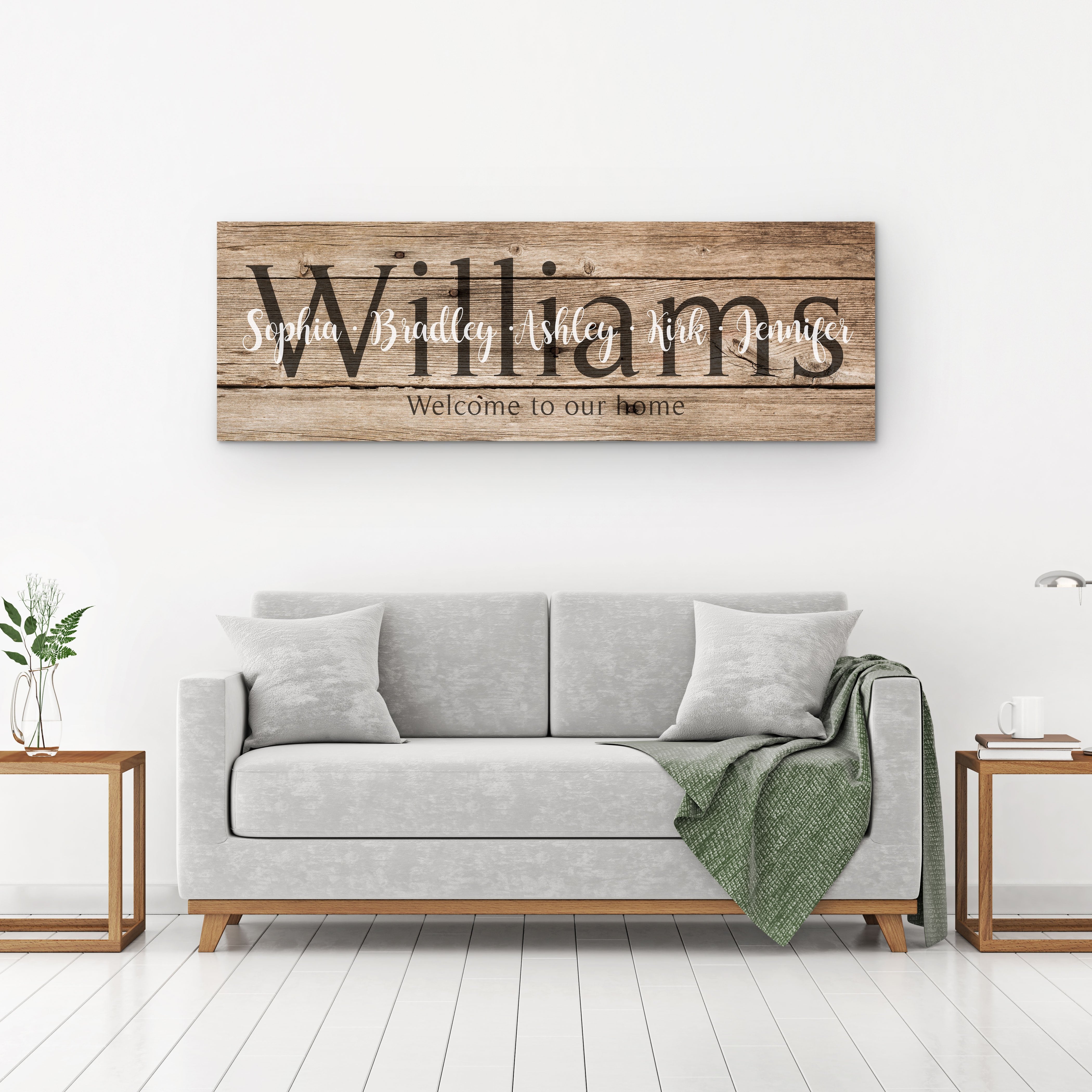 Personalized Last Name Signs – Canvas Vows