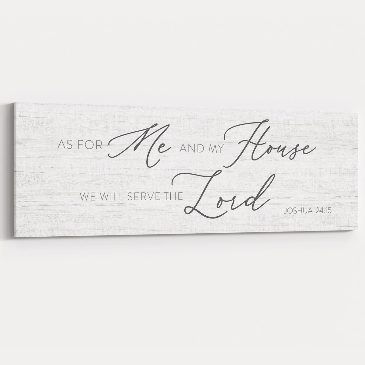 As For Me And My House Sign: Christian Wall Art – Canvas Vows