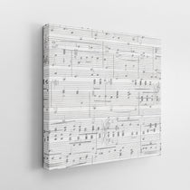 Custom Sheet Music Art - Silver Tone – Canvas Vows