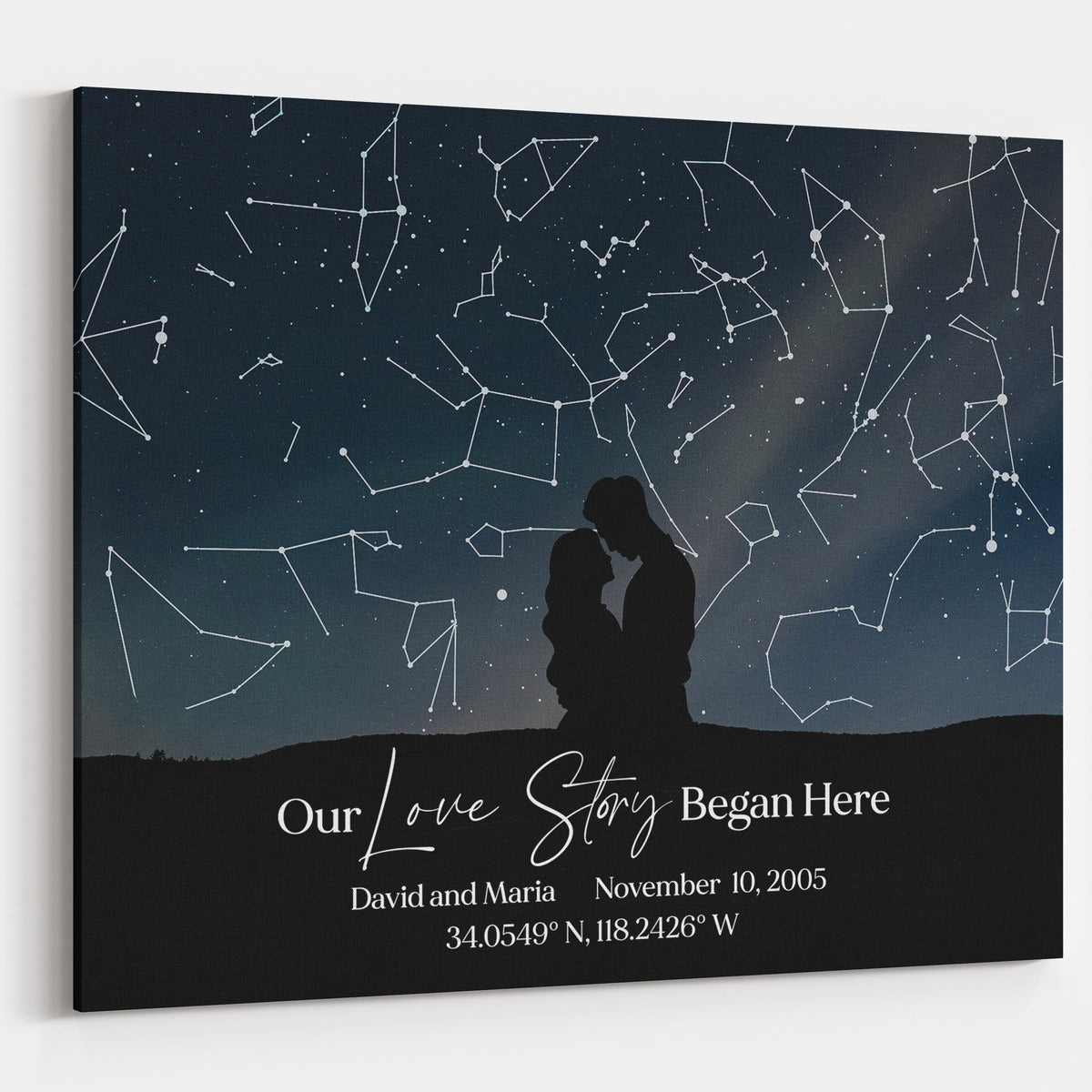 Our Love Story Began Here: Wedding, Anniversary, Night Sky Gift ...