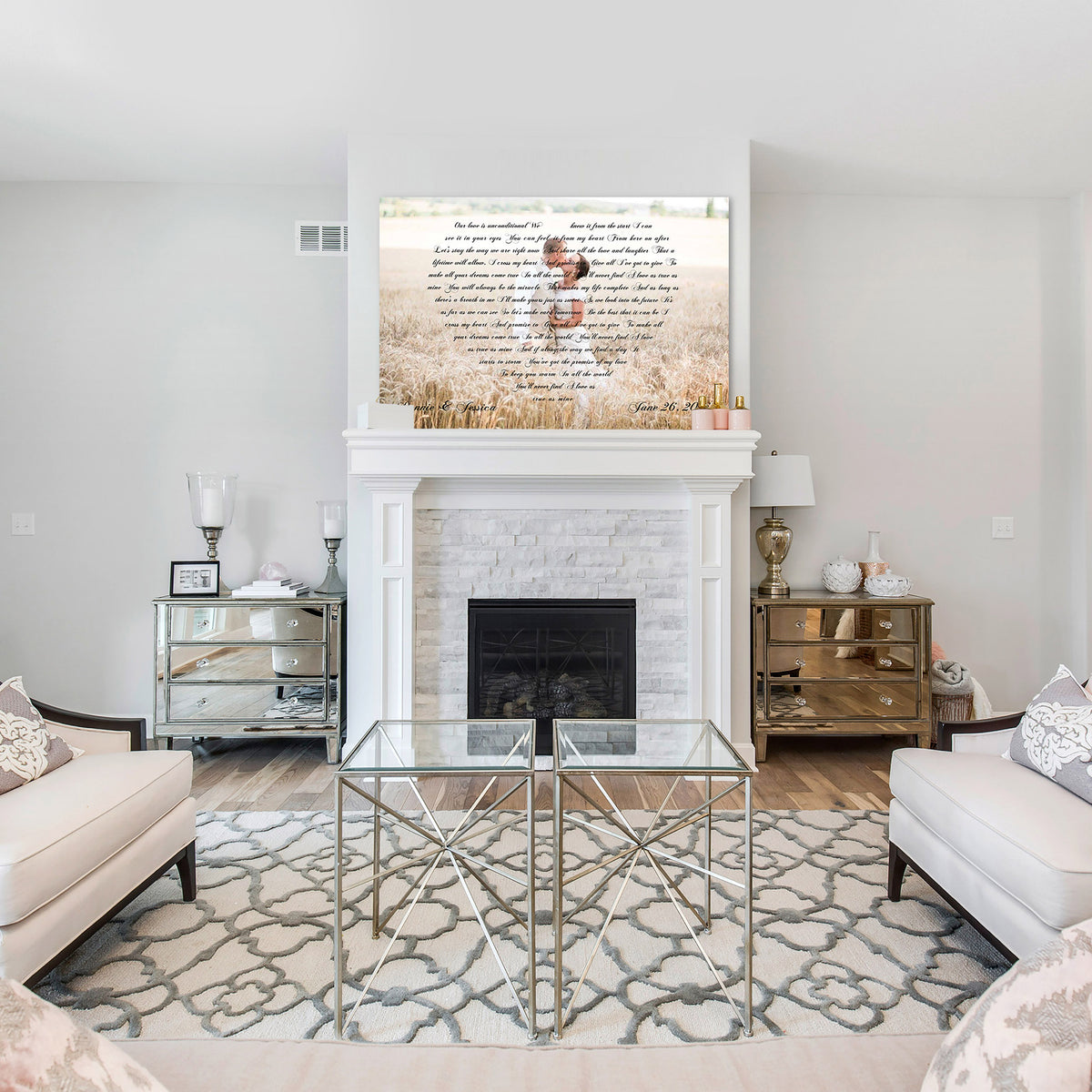Wedding Vows On Canvas - Heart Shaped Vows – Canvas Vows