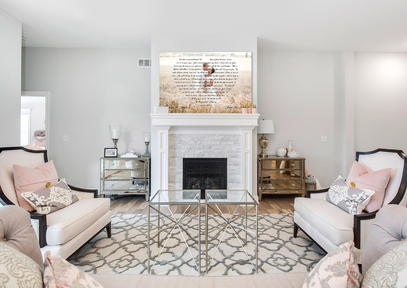 Wedding Vows On Canvas - Heart Shaped Vows – Canvas Vows