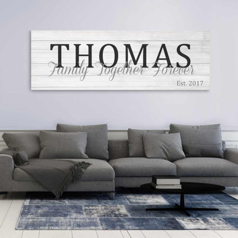 Family Last Name Signs | Canvas Vows
