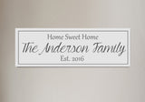 Last Name Canvas - A Personalized Family Sign