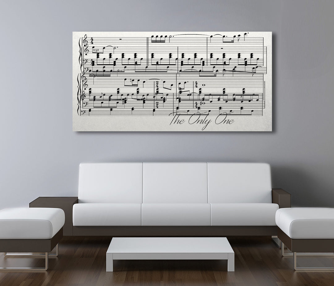 Sheet Music On Canvas - A Custom Made Canvas With Your Song – Canvas Vows