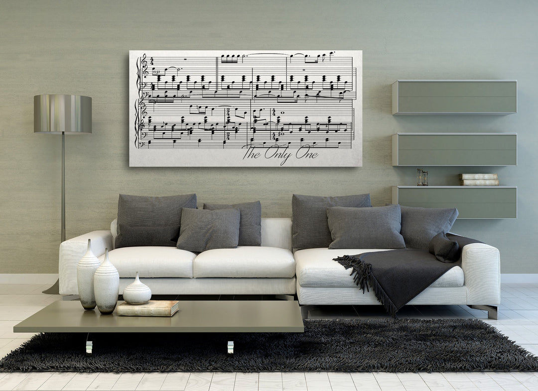 Sheet Music On Canvas - A Custom Made Canvas With Your Song – Canvas Vows