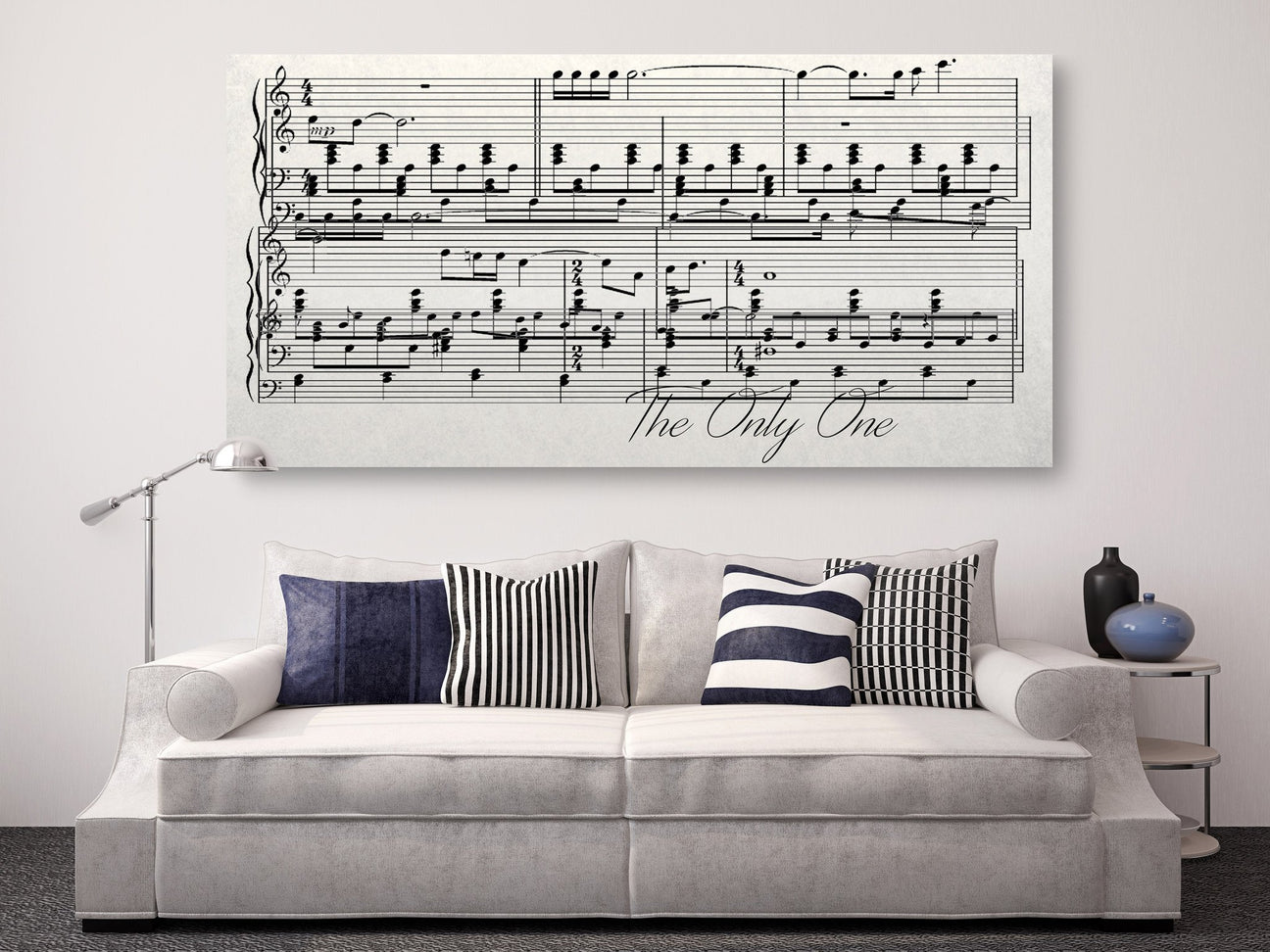 Sheet Music On Canvas - A Custom Made Canvas With Your Song – Canvas Vows
